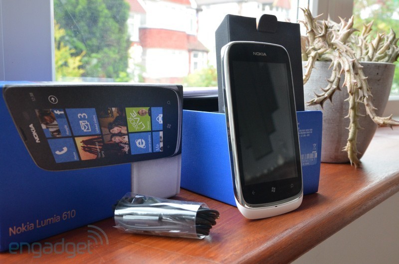 白色入门WP7新机 诺基亚Lumia 610图赏_手机_科技时代_新浪网