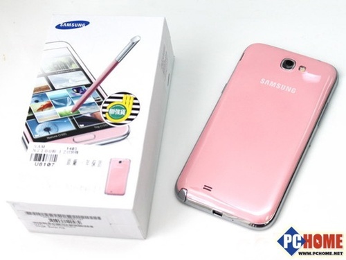 粉色甜心 三星GALAXY Note II行货售4799_手机_科技时代_新浪网