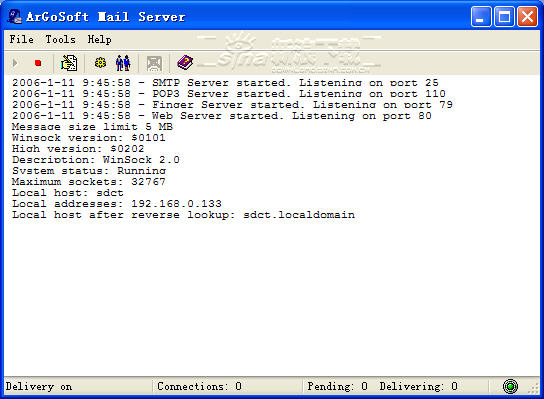 ArGoSoft Mail Server Free_服务器区_网络工具_下载_科技时代_新浪网