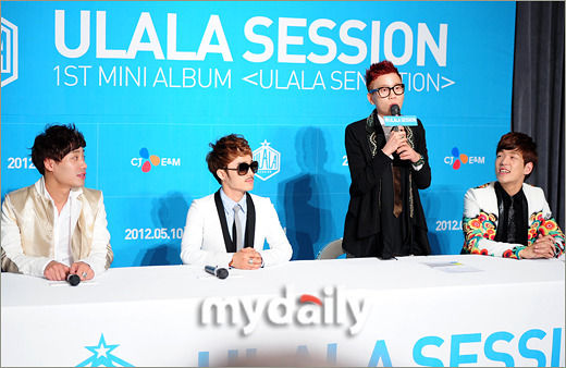 韩国音乐组合ULALA SESSION新专辑发布会(图)_影音娱乐_新浪网
